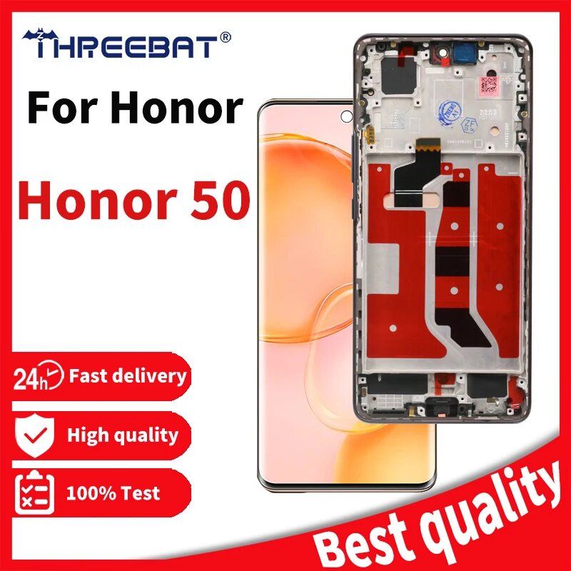 6,57 'Новый OLED 120 Гц для Honor 50 NTH-AN00 NTH-NX9 ЖК-экран сенсорная панель With Green Frame
