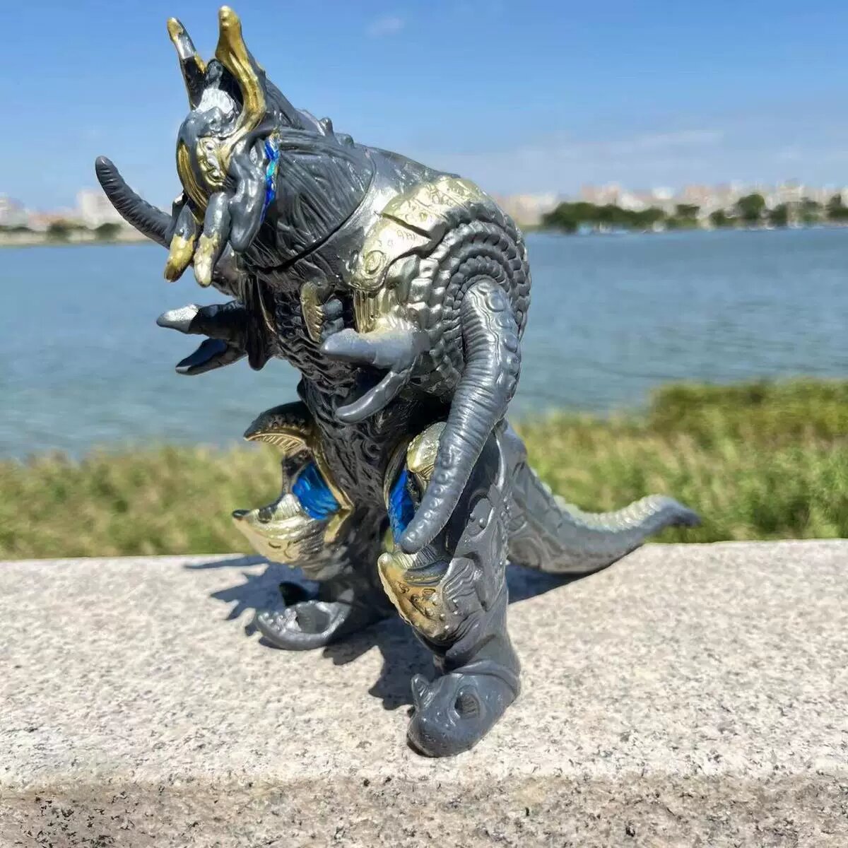 Новая большая фигурка монстра Jika Chimera King Ultimate Fusion из мягкой резины, модель Super 8 Brothers,