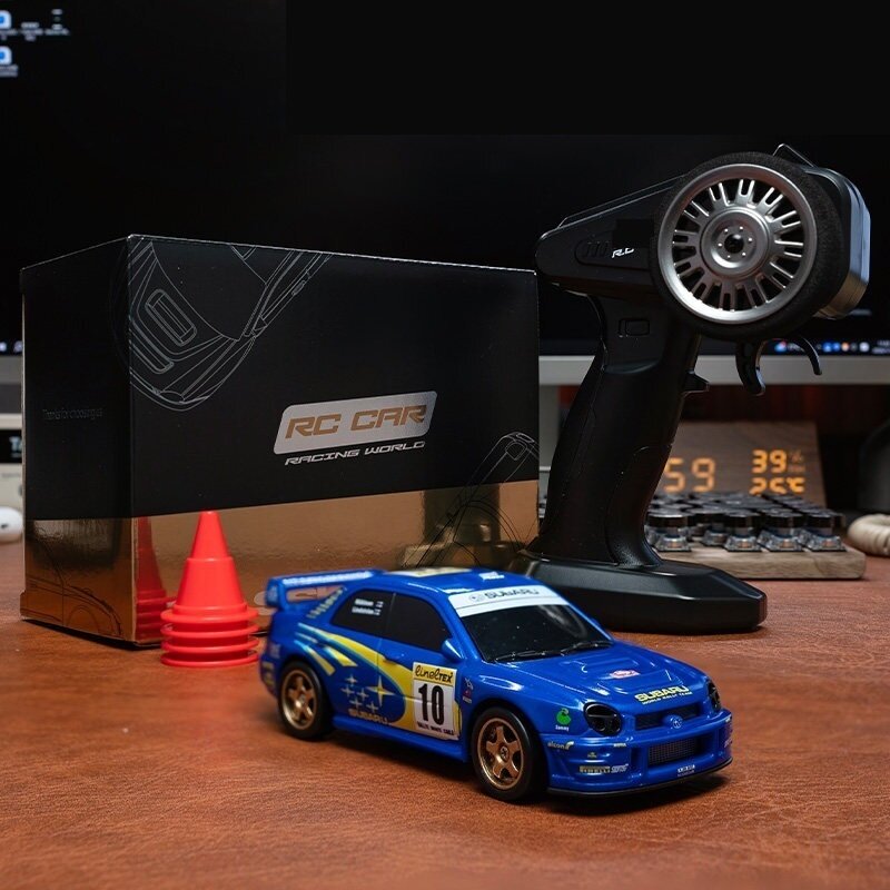 Мини-дрифт-кар 1:43 4WD 2.4G, полный пропорциональный контроль, 3 скорости, подсветка, Type-C зарядка, игрушка для стола