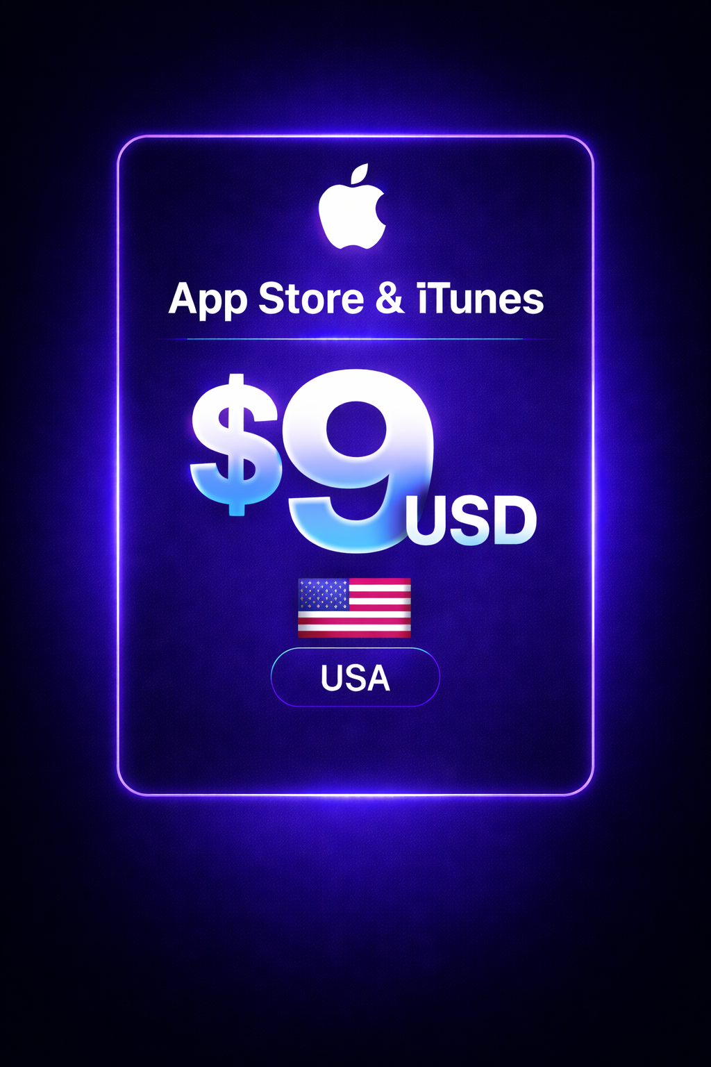 Apple Gift Card 9$ | Подарочная карта Apple для App Store и пополнение счета Apple ID 9 долларов