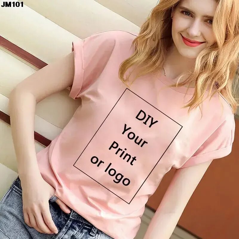 Розовая футболка XXXL с принтом DIY