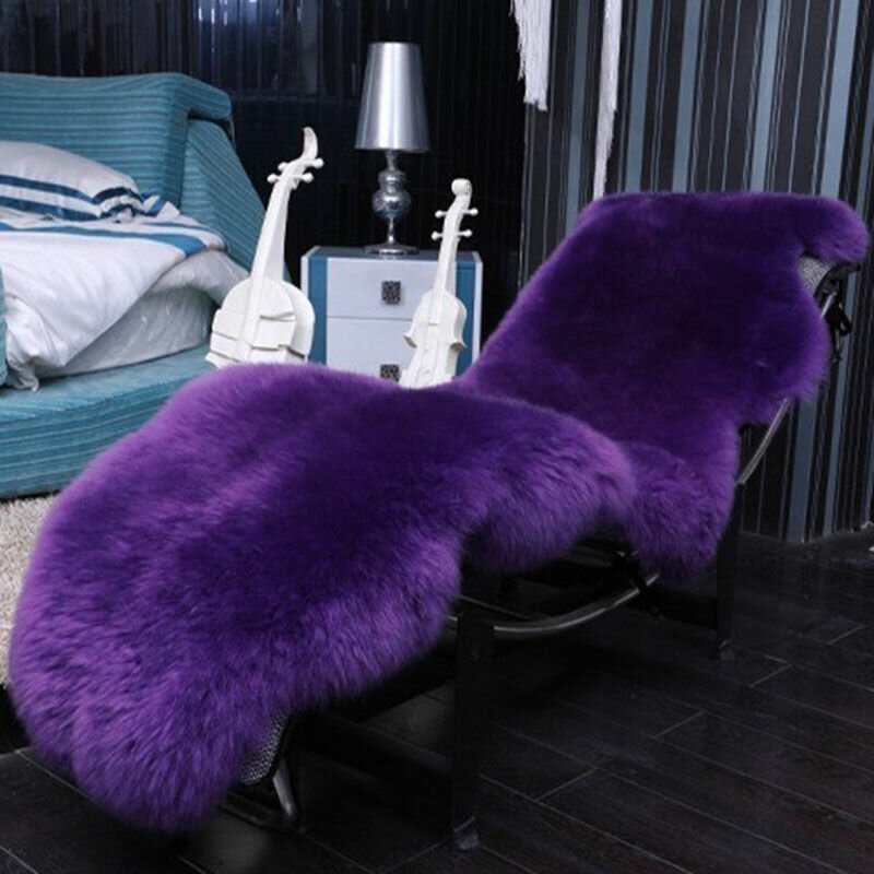 Ковер из чистой австралийской шерсти, напольный коврик из цельной овчины, коврик для эркера, прикроватный коврик, коврик для изножья кровати, подушка для стула с меховой отделкой.