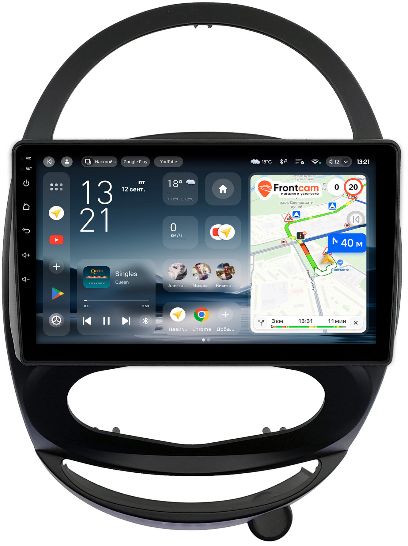 Штатная магнитола Teyes CC4L 6/64 9" RM-9-0030 Chery IndiS (S18D) 2010-2015 Android 14 with DTS® Audio (4G-SIM, DSP IPS, AI)
