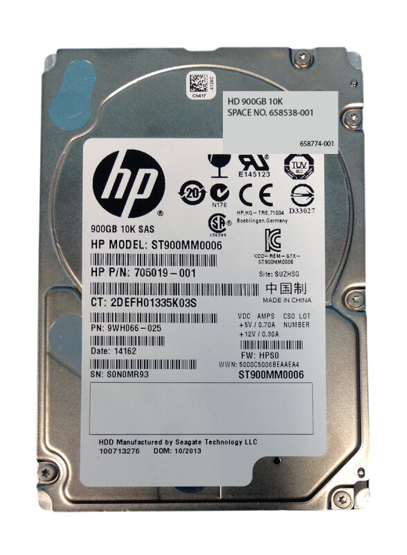 Жесткий диск HP 900Gb 10000 SAS 2.5" HDD E2P03AA