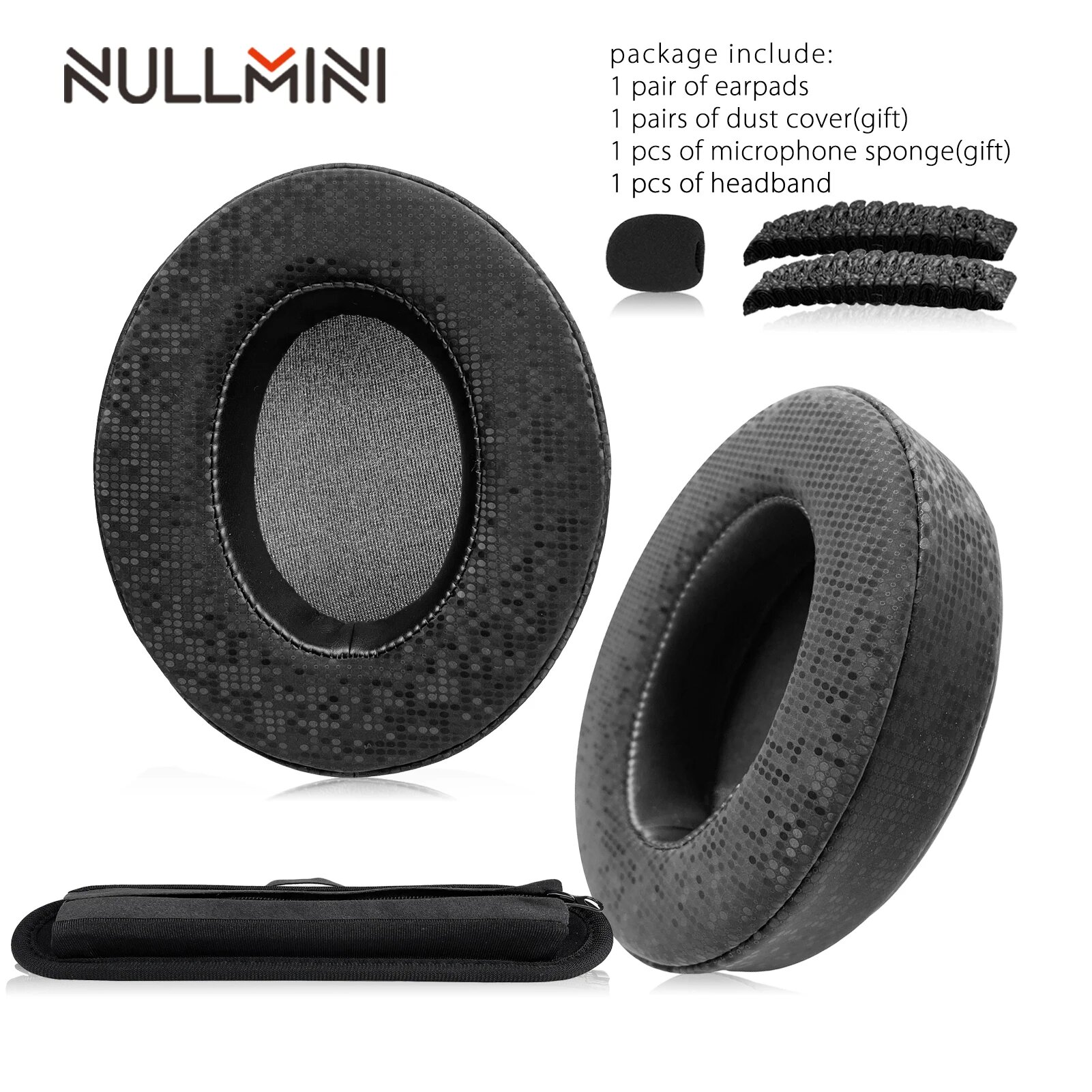 Сменные амбушюры nullmini для Logitech G Pro X, type11, band B