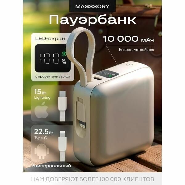 Внешний аккумулятор Magssory Cell 10K PBN005