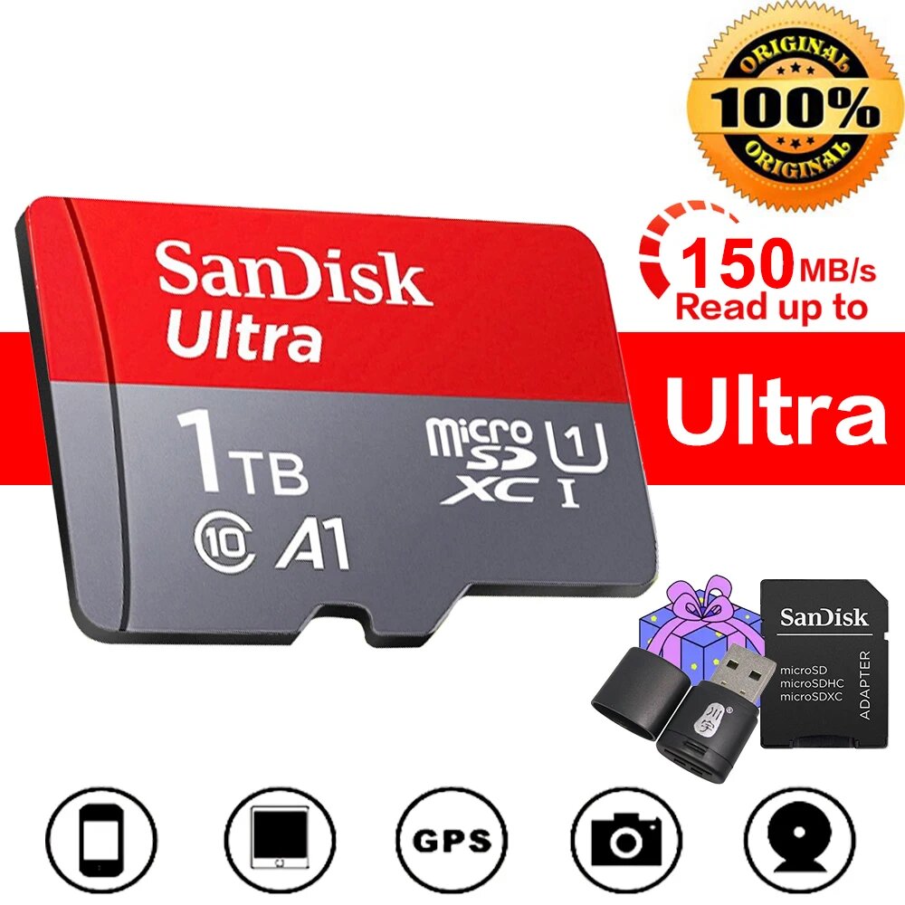 SanDisk Ultra A1 U1 microSDXC карта памяти 120 М/с