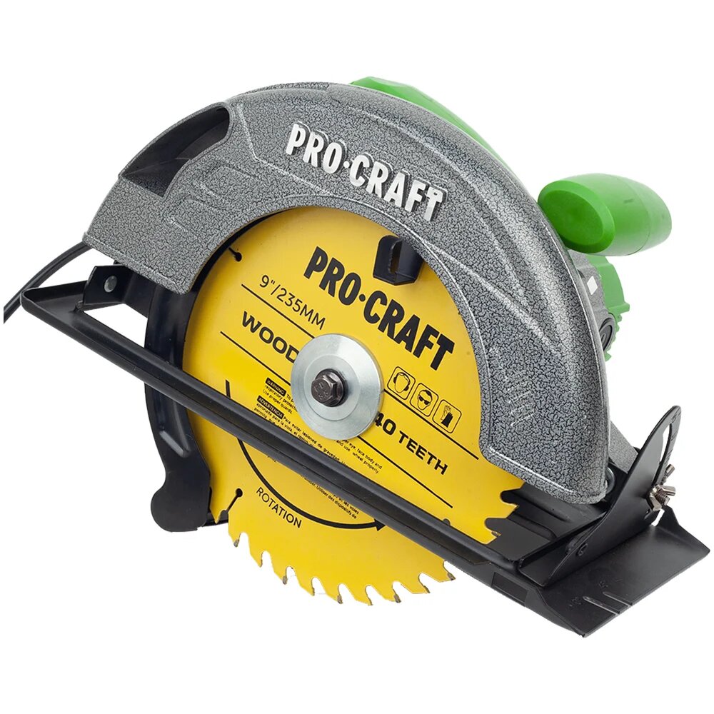Циркулярная пила ProCraft KR2830, 2830Вт, 4500об/мин, диск 235мм