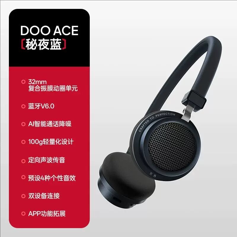 Edifier Doo Ace 2025 Беспроводные Наушники Bluetooth с Шумоподавлением в Цвете Полуночного Синего