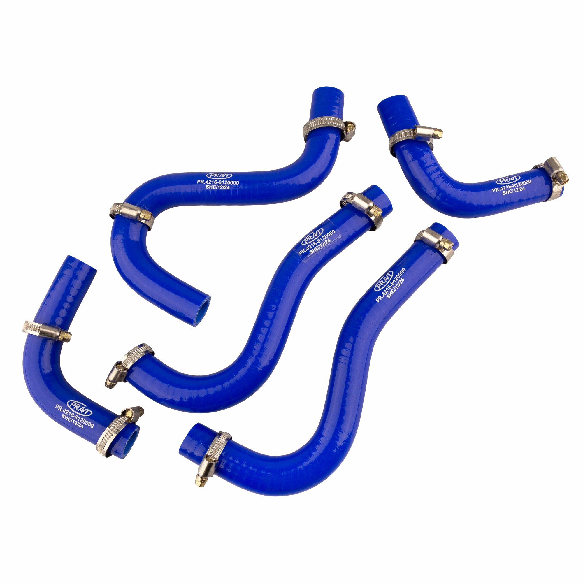 Патрубок отопителя для а/м ГАЗель, Соболь дв. 421 к т 5 шт. + хомуты (PRAVT)