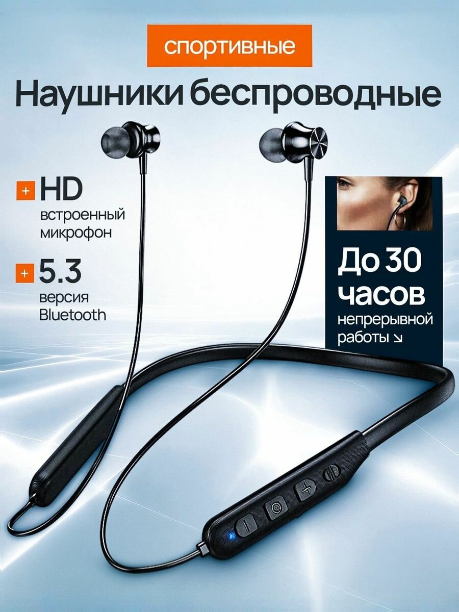 Наушники беспроводные спортивные, Внутриканальные, Беспроводные наушники (Bluetooth), ES64