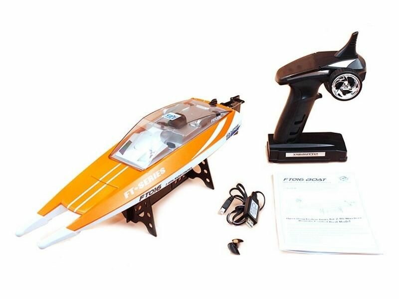 Радиоуправляемый катер Feilun FT016 Racing Boat orange RTR 2.4G - FT016