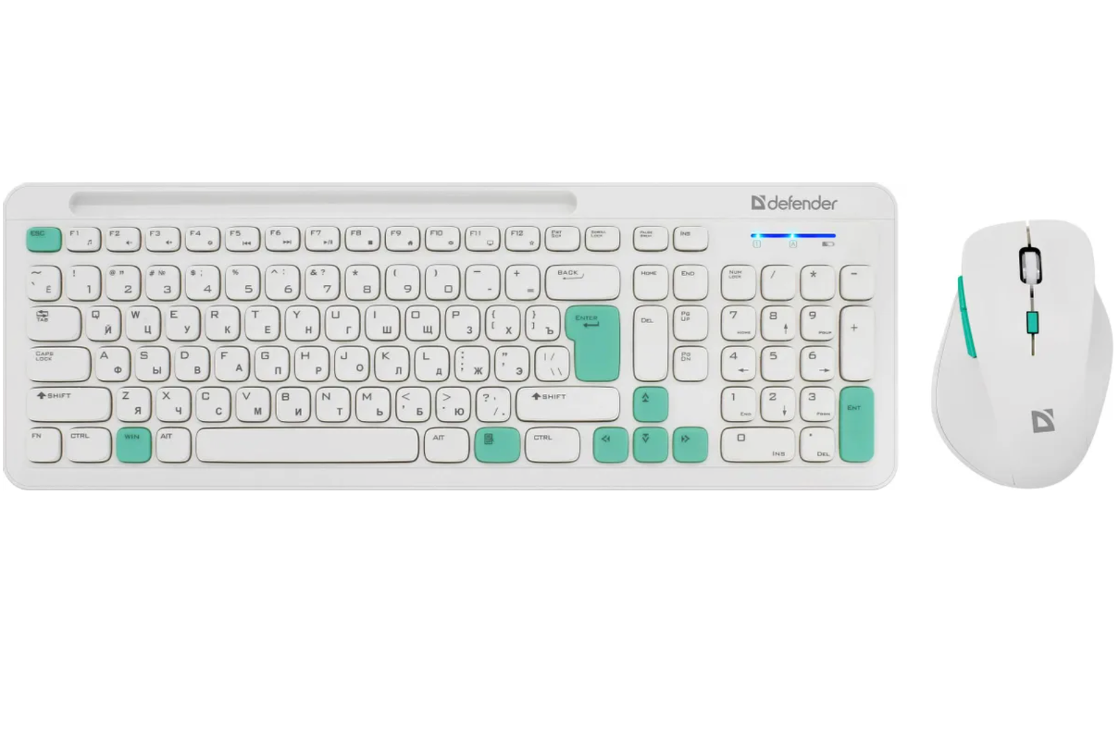 Комплект (клавиатура+мышь) Defender Cerrato C-978, USB, беспроводной, белый