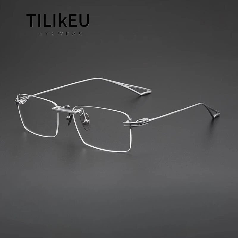 Титан, безрамочные очки Silver Color 2269ACT