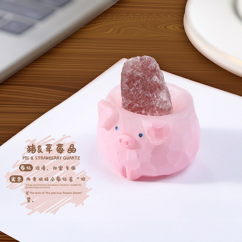 Authentic Animal Pal Natural Crystal Blind Box 2025 New Trending Hot Item Little Bean Original Stone Girly Decor