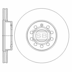 Диск тормозной передний для Volkswagen Golf, Touran, Audi A3, Seat Ibiza, Skoda Octavia, чугунный, диаметр 380 мм