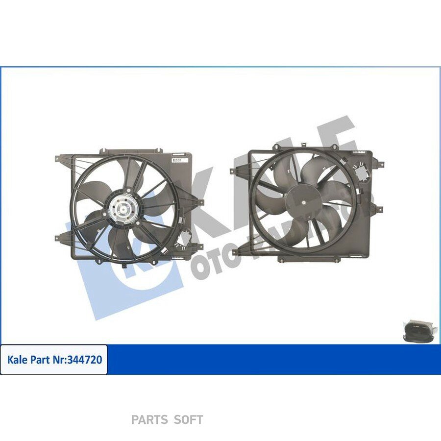 KALE 344720 Вентилятор радиатора в сборе RENAULT CLIO I/ CLIO II/ SYMBOL I ()