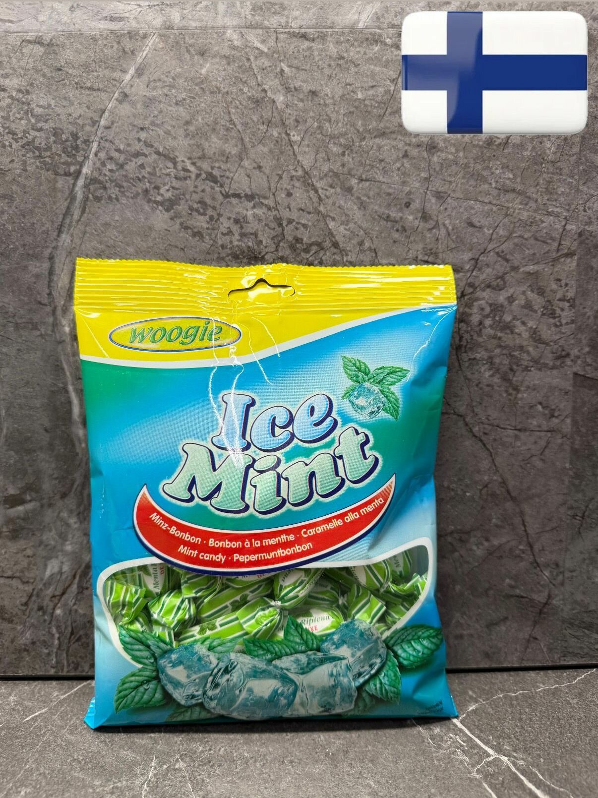 Леденцы Woogie Ice Mint мятные 170 гр. (м/у)