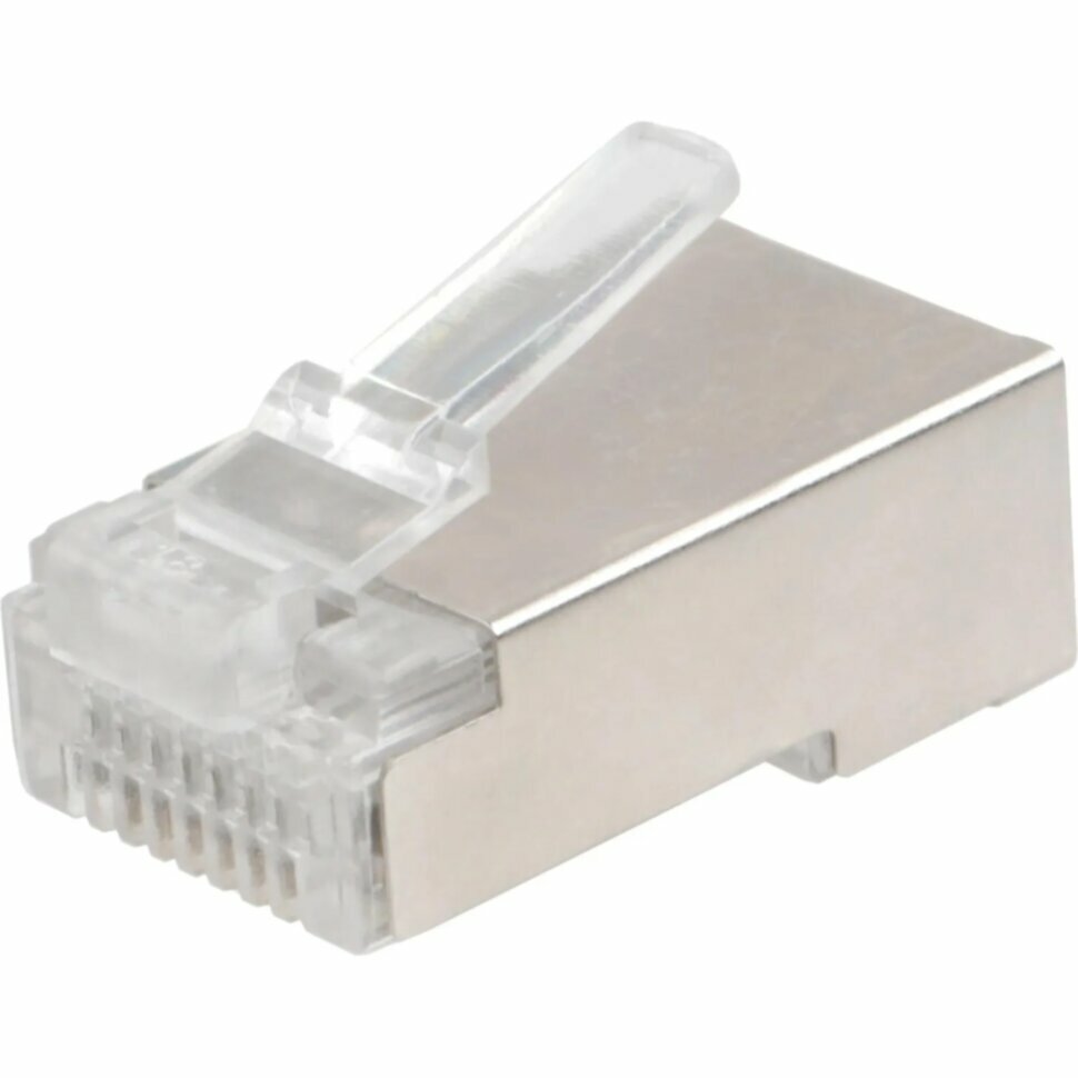 Вилка Cablexpert RJ-45 (8P8C) PLUG5SP кат5e экр, 30 микрон, (100 шт.), пак, 2288660