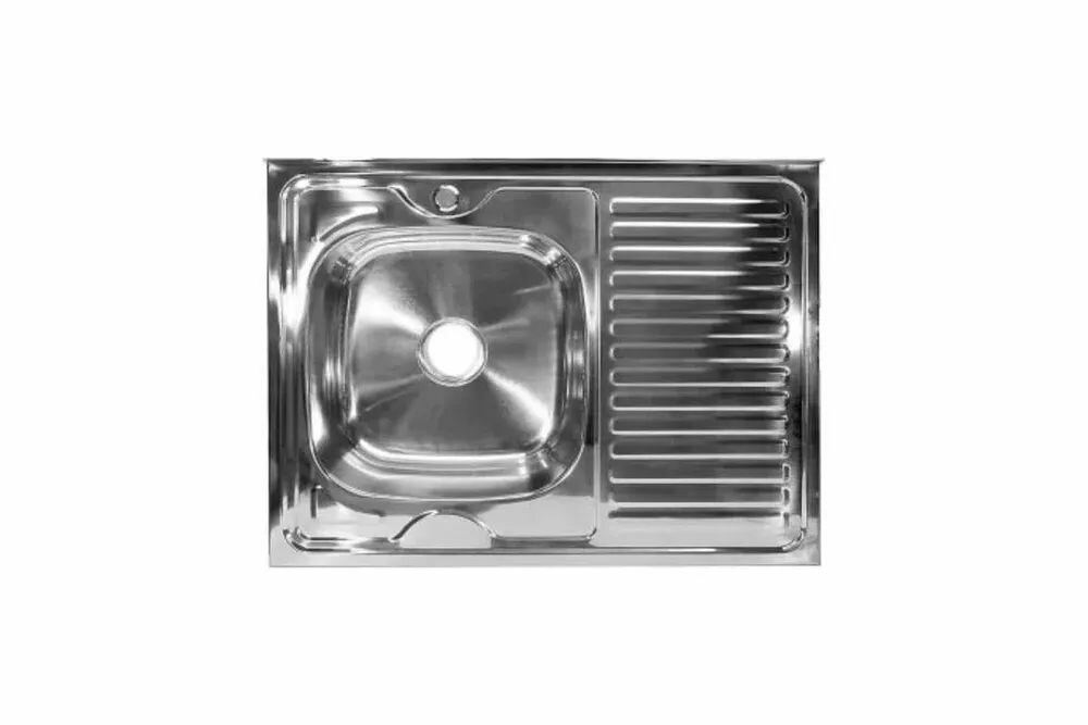 Мойка mixline 60х80х16 см, 0.6, левый выпуск 3 1/2, с сифоном 528016