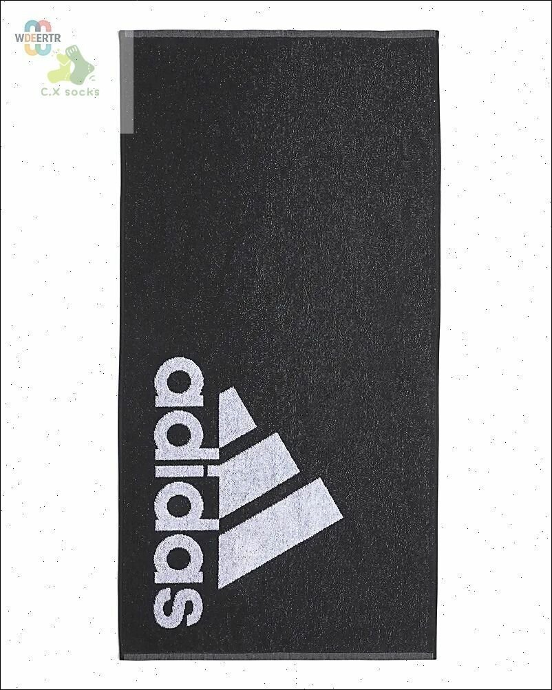 Полотенце спортивное TOWEL S, цвет: BLACK/WHITE (черный). DH2860. Размер S для фитнеса для спортзала для тренировок
