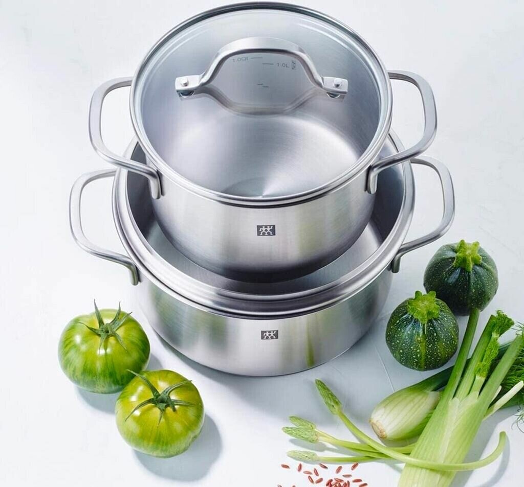Набор кастрюль ZWILLING "Flow", 5 предметов, сталь, серебристый