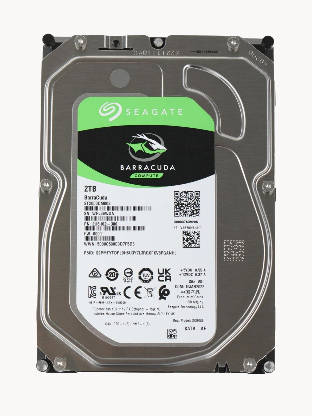 Жесткий диск Seagate Barracuda 2Tb ST2000DM008