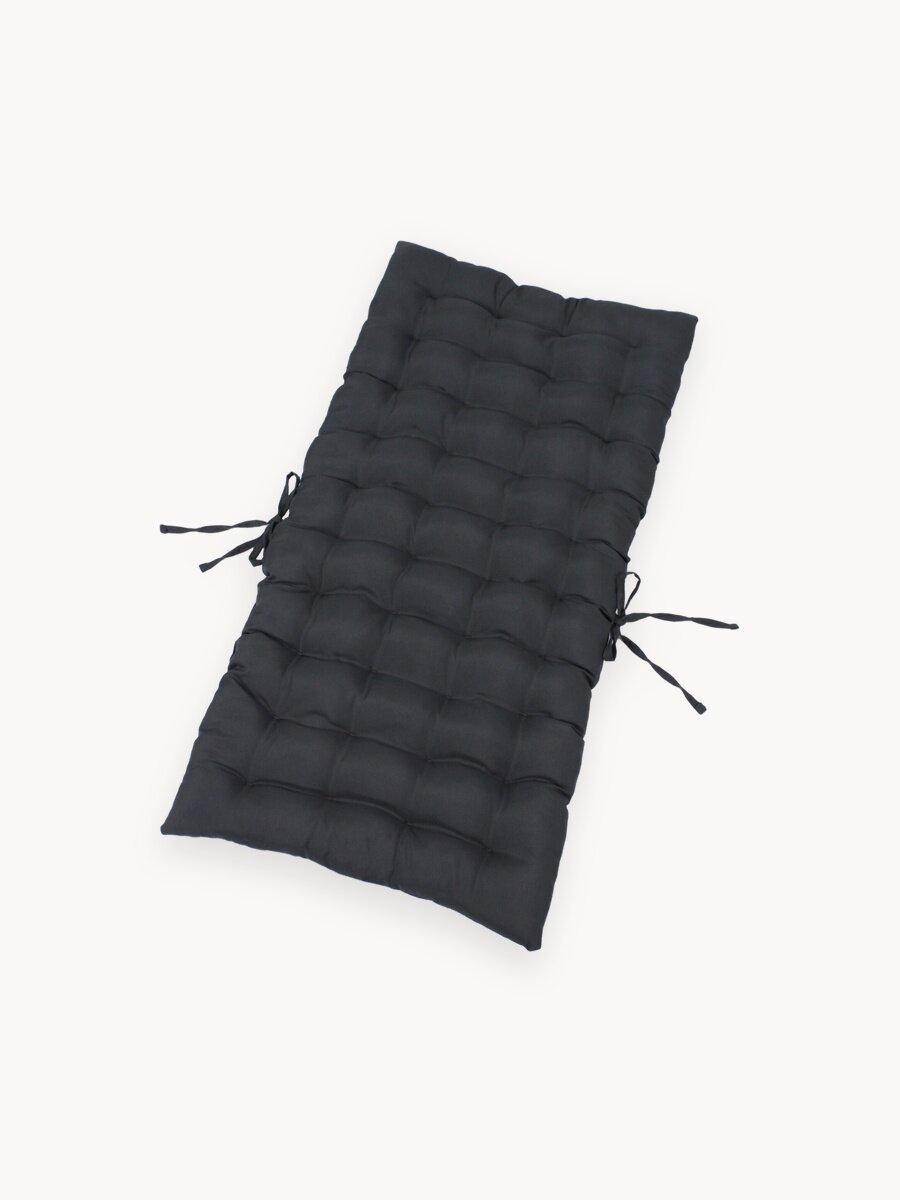 Подушка со спинкой Bio-Line "Комфорт", для кресла/стула, со спинкой, анатомическая, 85 см x 42 см x 5 см, серый