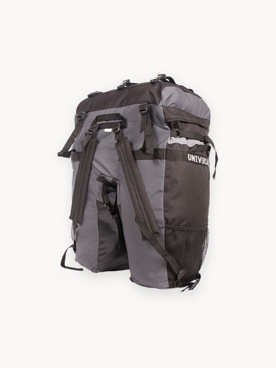 Велорюкзак "Universal Velo-70", на багажник, кордура, 70 л, цвет серый
