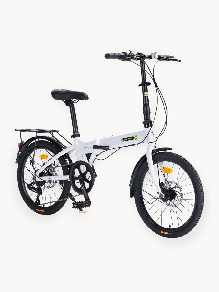 Велосипед Team Klasse XD-MD-1-A, городской, 7 скоростей, диаметр колес 20", рама 12", тормоз Классический, белый