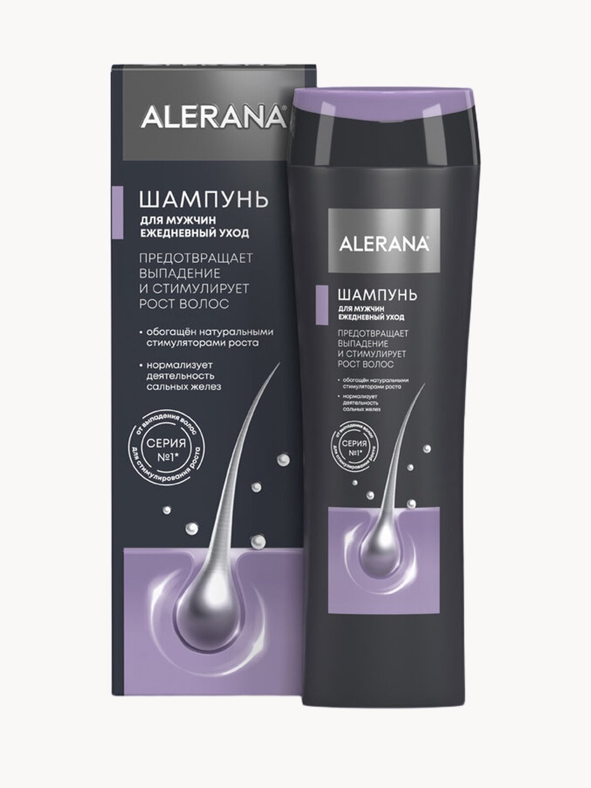 Мужской шампунь для ежедневного ухода Алерана, от выпадения, 250 мл