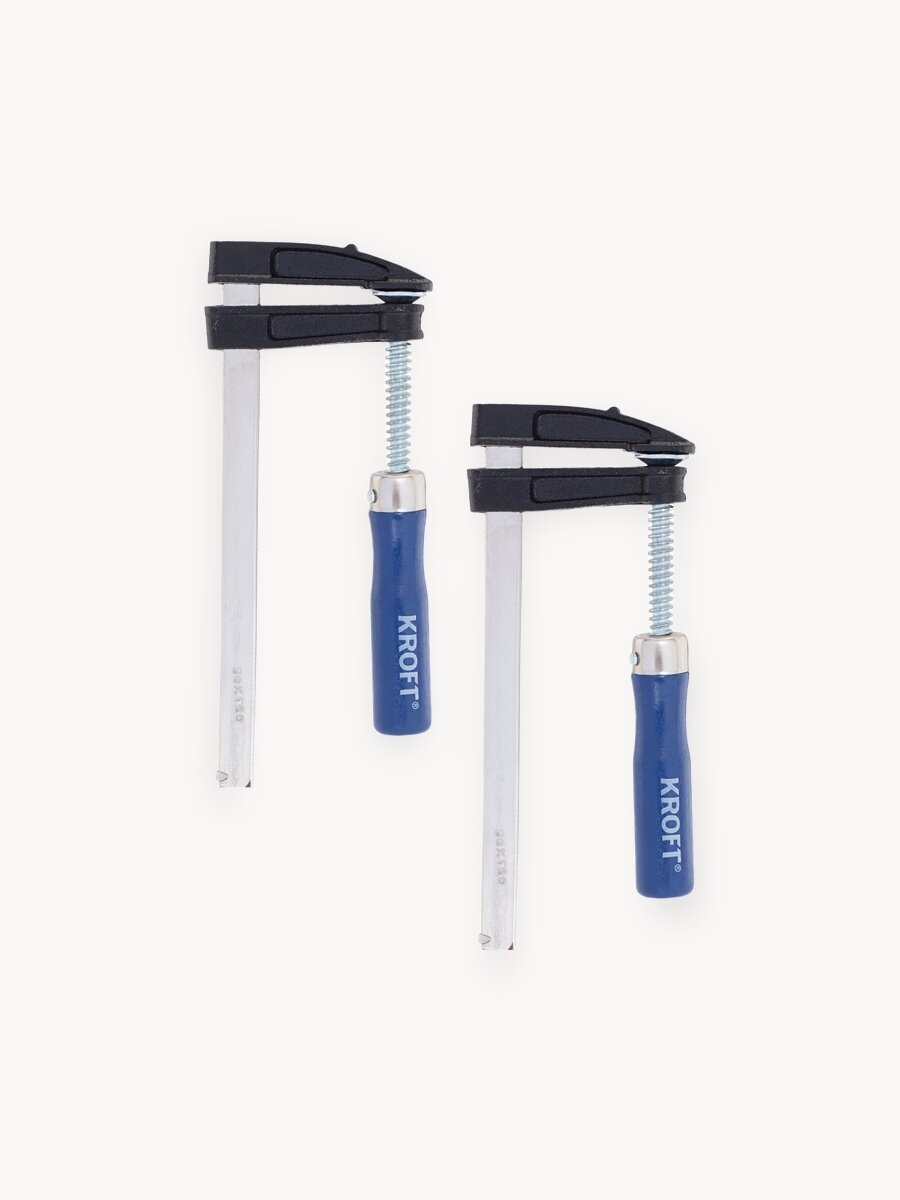 Набор струбцин F-образных 50 х 150 мм 2 шт KROFT