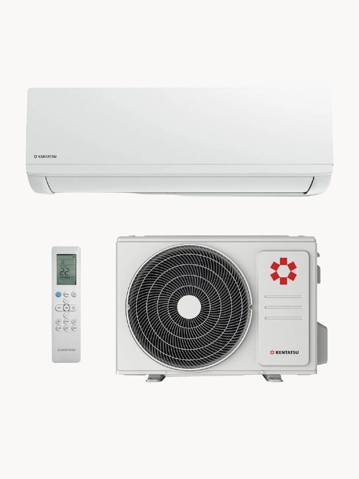 Сплит-система Kentatsu Kanami Inverter Wi-Fi KSGAB26HZRN1W/KSRAB26HZRN1