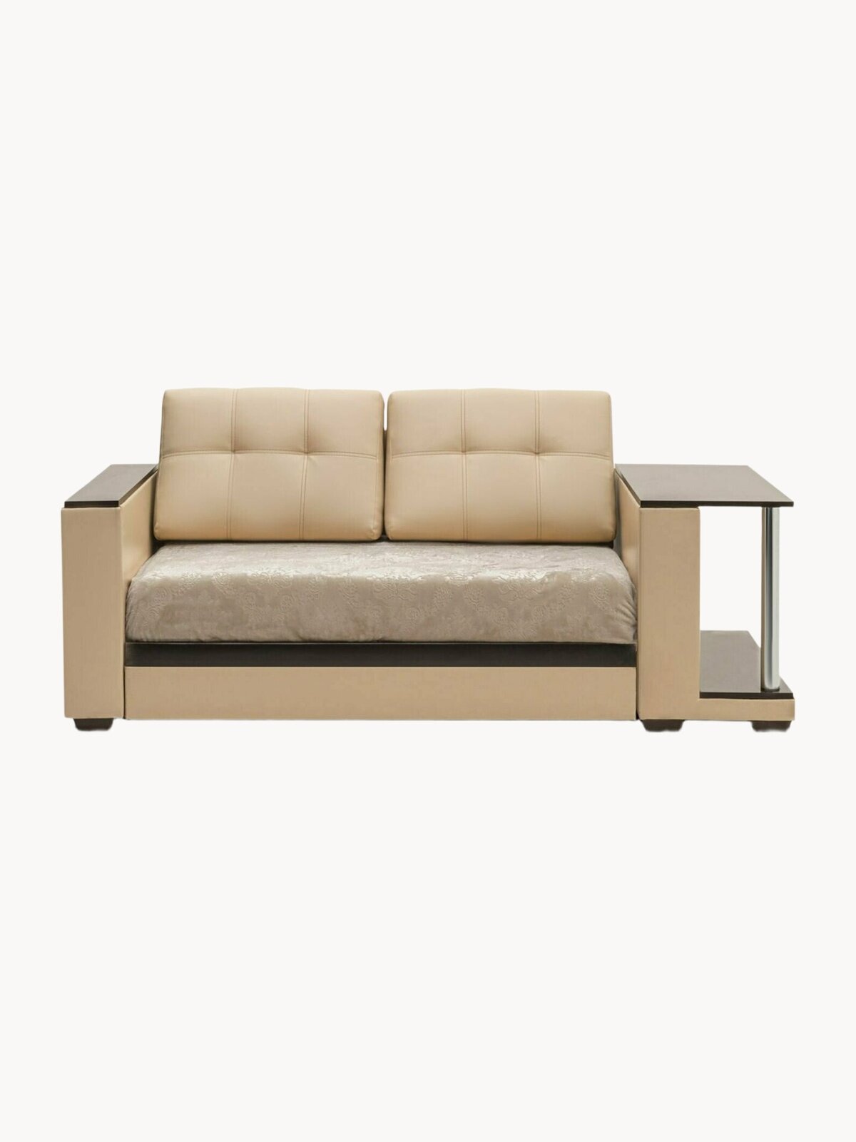 Чехол на сидение дивана от 140 см. до 160 см. Орнамент Серо-Бежевый.