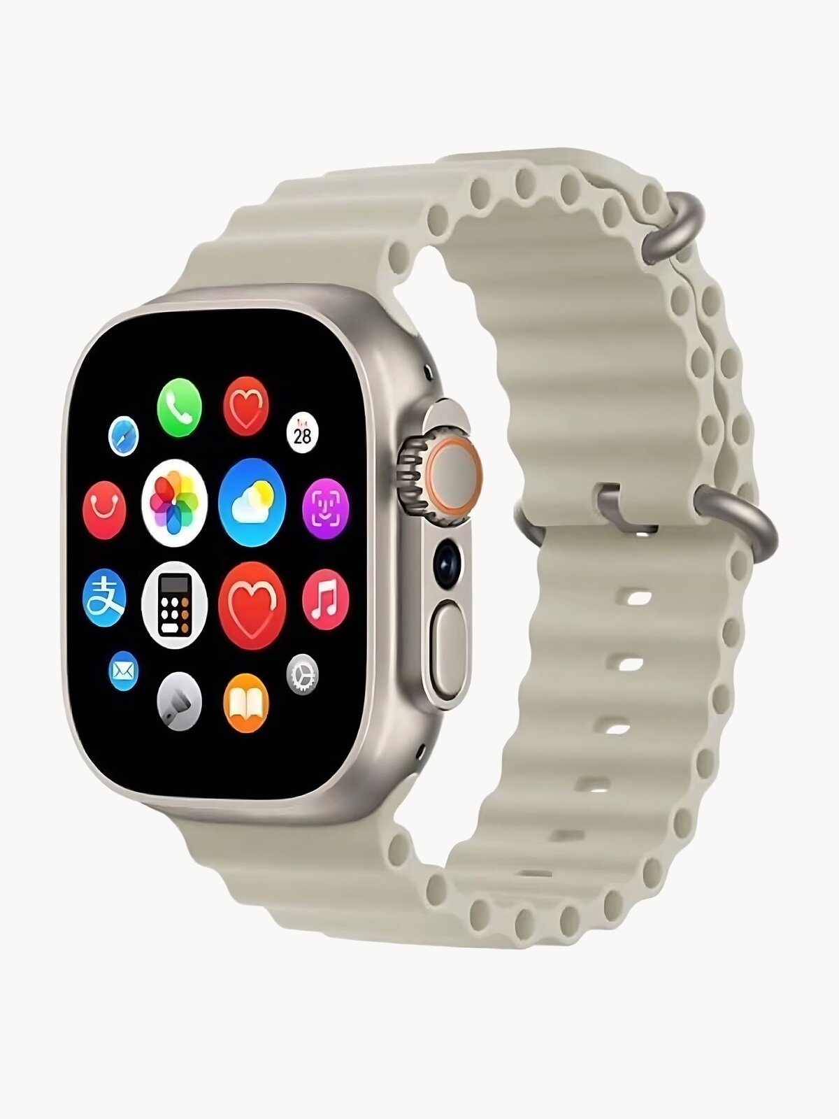 Смарт часы HK ULTRA ONE Умные часы PREMIUM Smart Watch AMOLED 4G, Wi-Fi, iOS, Android, Галерея, Игры, Браузер, Камера, Звонки, Серебристый