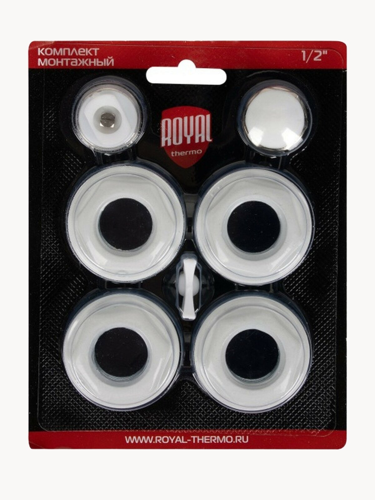 Монтажный комплект Royal Thermo 1"х 1/2" белый
