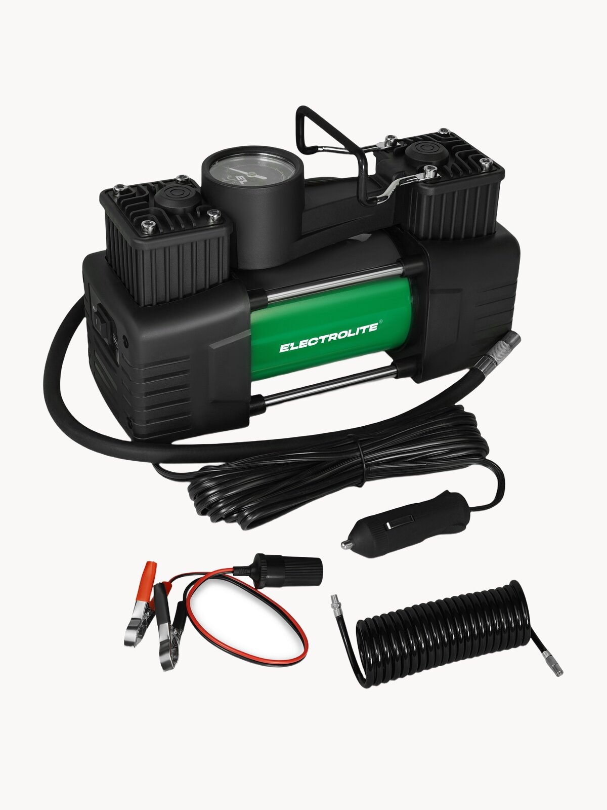 Автомобильный компрессор от прикуривателя и аккумулятора Electrolite АС 200L ( 200Вт, 70 л/мин, 15А )