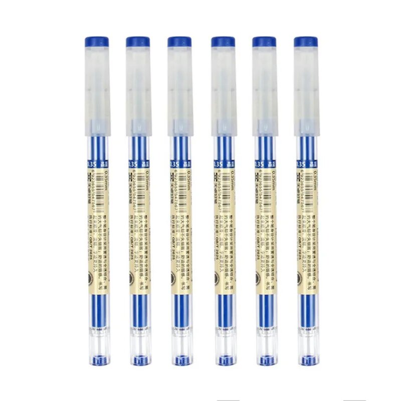 Гелевая ручка Pilot 0,35 мм синяя/черная 6pcs-pen-Blue