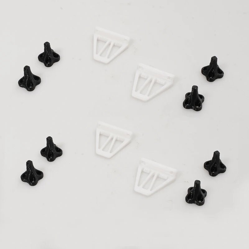 Наколки на шасси и хвостовое крыло YUENHOANG для SpeedyBee Mario Mini25 Черный, 2set white kit