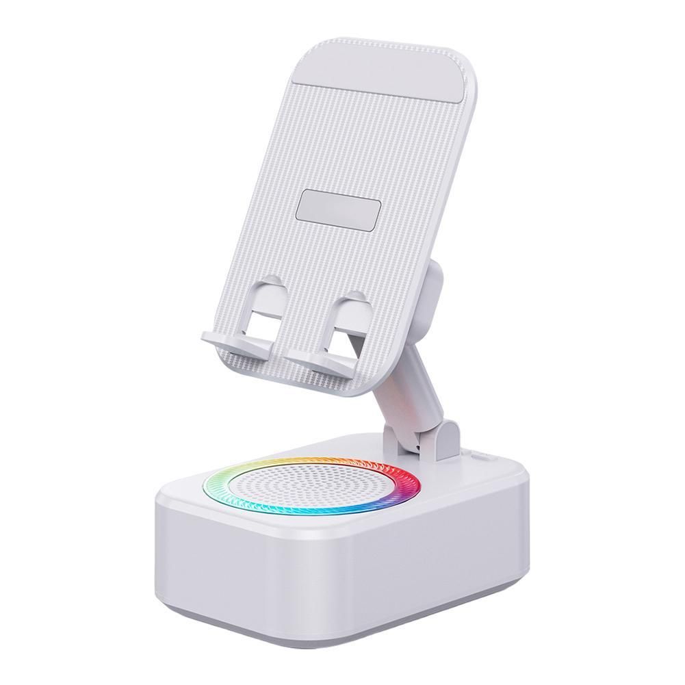 Беспроводная колонка ORI5688 со складной подставкой, Bluetooth 5.3, RGB-подсветка, чёрная