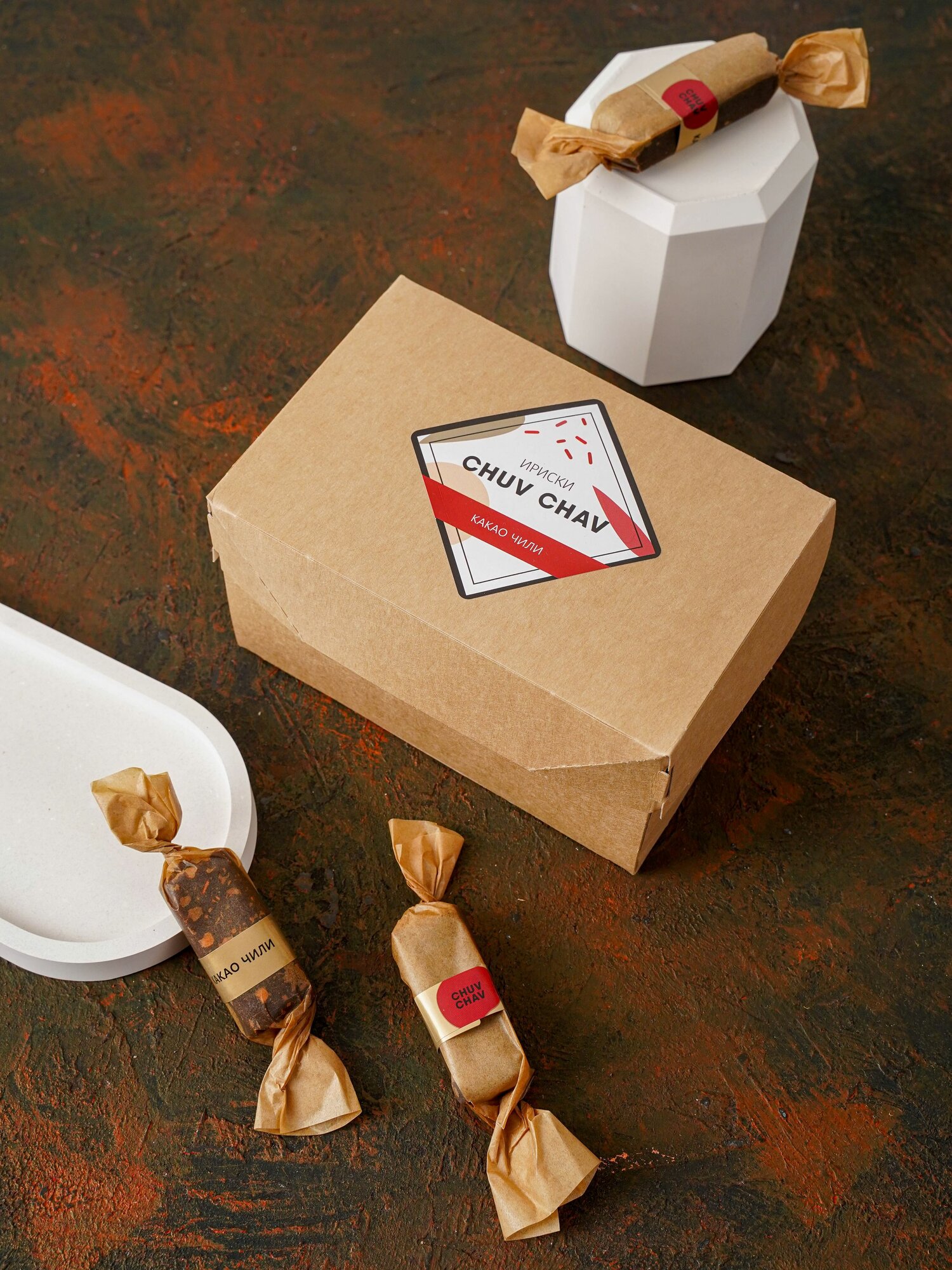 Ириски Чув-Чав какао чили, набор из 15 конфет