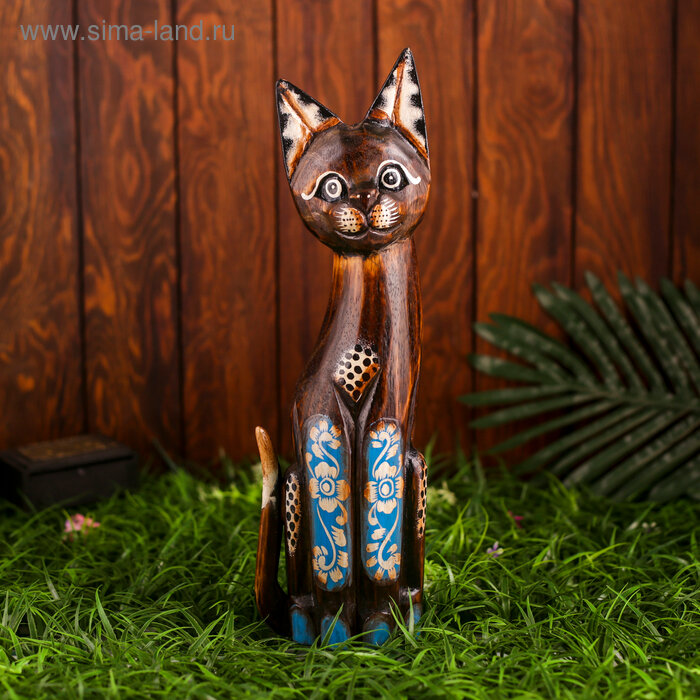 Сувенир «Кошка», 40 см, дерево