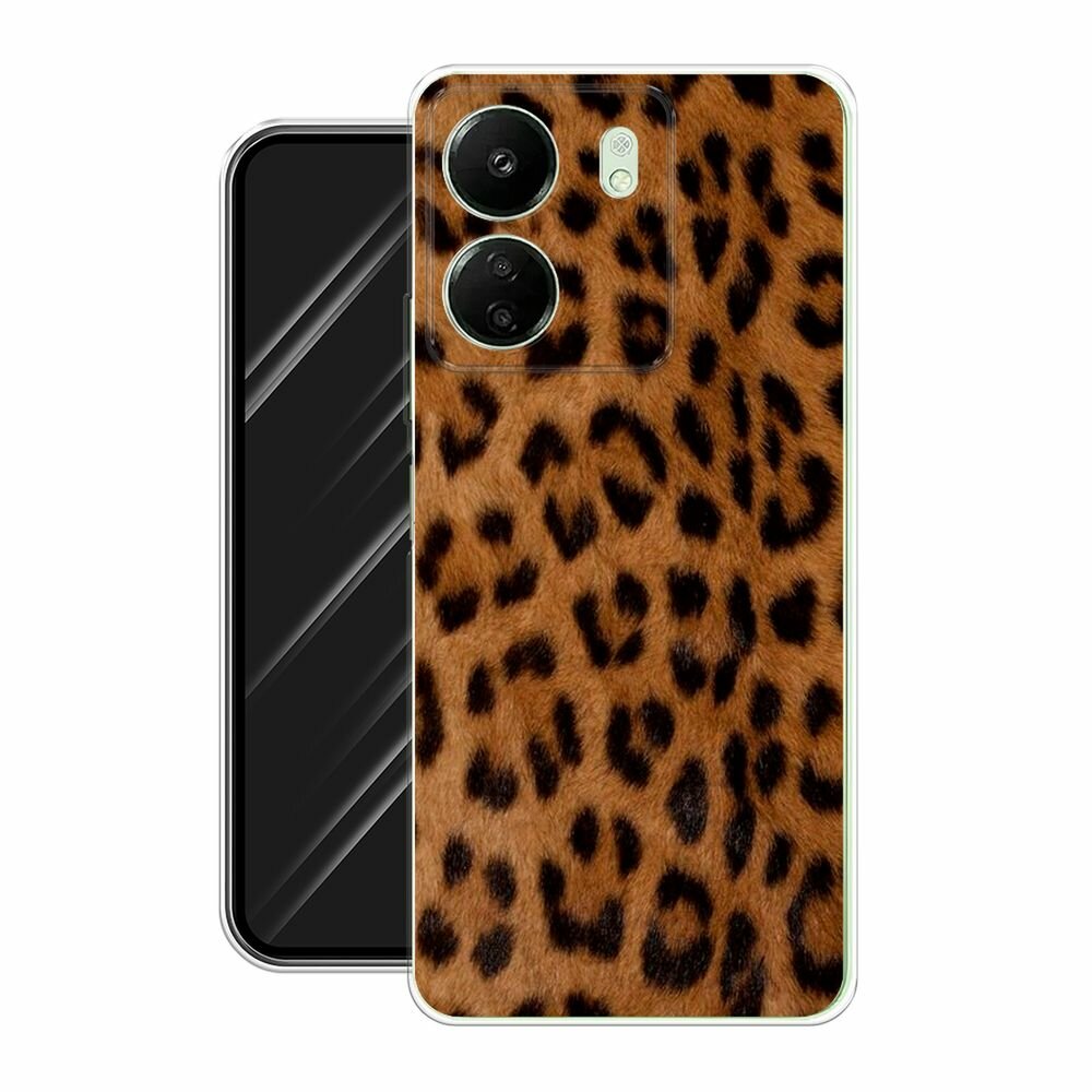 Чехол на Xiaomi Redmi 13C/Poco C65 / Сяоми Редми 13C/Поко С65 с принтом "Мех леопарда" — фото 1