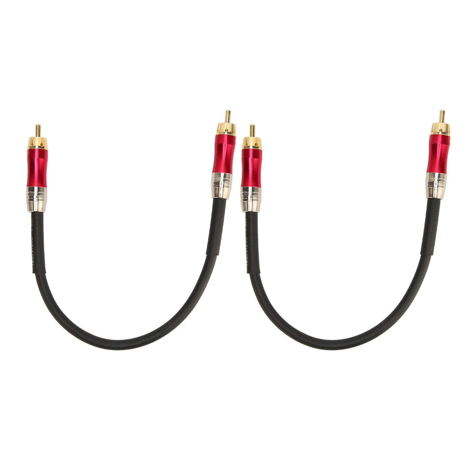 2PCS RCA CABLE Professional Double Exched Gold Connector RAC с RCA -мужским и мужским кабелем для DVD -телевизионного усилителя 0,3 м/1,0 -футов