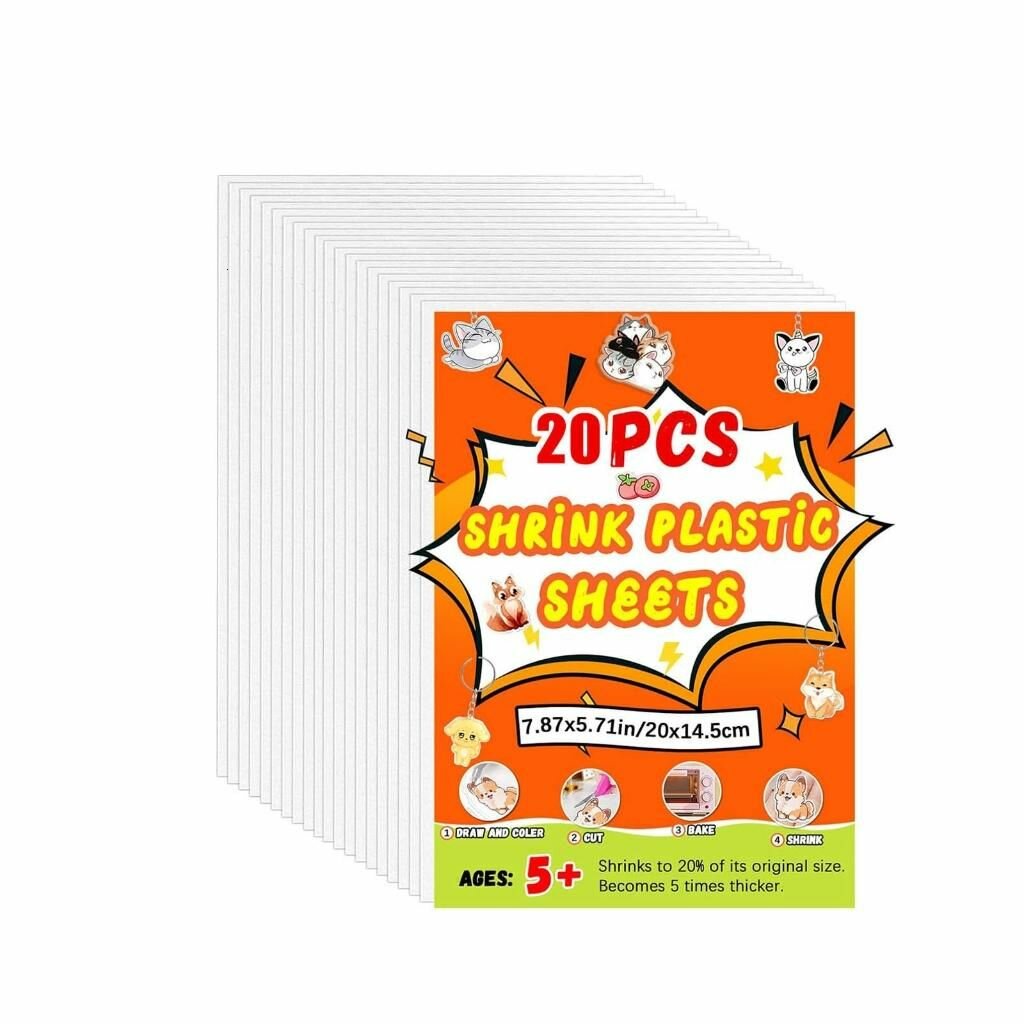 Двухсторонняя термоусадочная пленка для принтера 25 листов 20x14.5 см, - 20ШТ