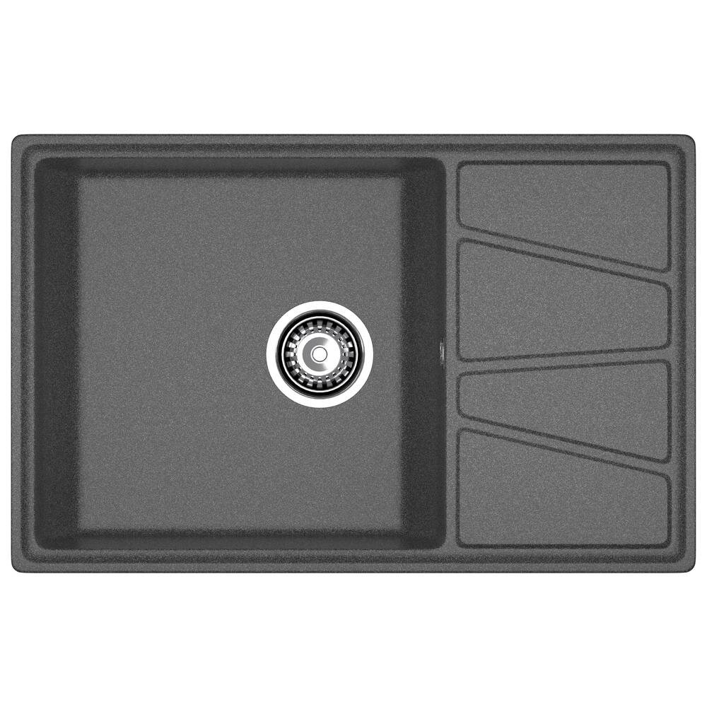 Кухонная мойка GranFest VERTEX 780L, графит