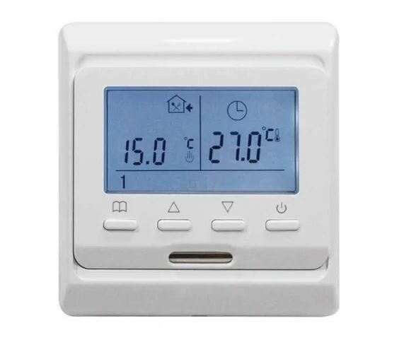 Терморегулятор/термостат программируемый с датчиками воздуха и пола, белый