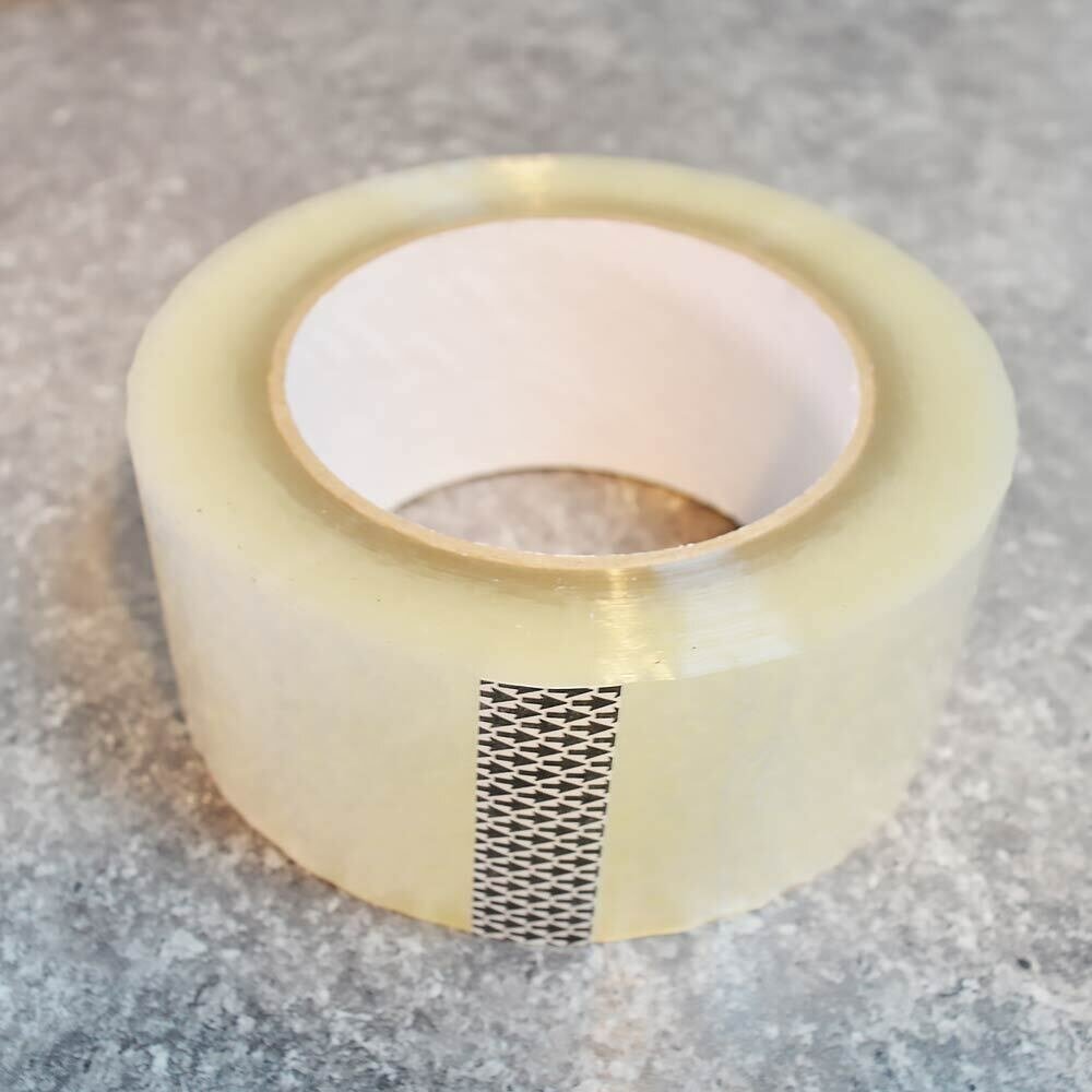 Скотч прозрачный 50мм х 150м, пластик, крепкая фиксация, для дома, 40мкр, универсальный