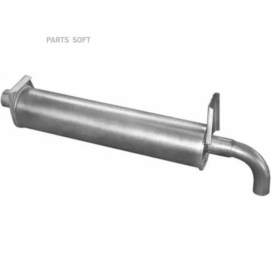 Глушитель задн часть VW: TRANSPORTER III c бортовой платформой 84-92, TRANSPORTER III автобус 84-92, TRANSPORTER III фургон 84-92 от официального дистрибьютора, POLMOSTROW, артикул 30218