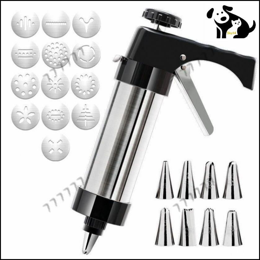 Эксклюзивный шприц для печенья с насадками, домашняя выпечка